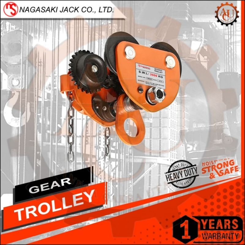 Jual Gear Trolley 1 Ton x 3 Meter NAGASAKI Made In Japan | Shopee Indonesia