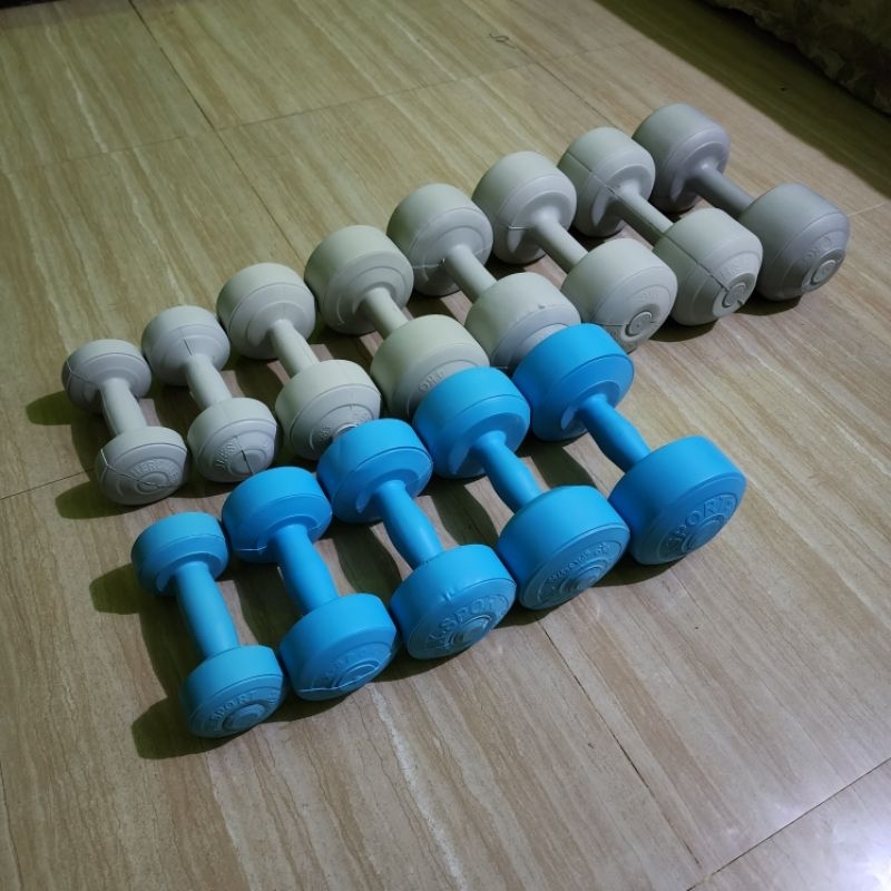 Jual Barbel Plastic Hercules / Dumbel / Dumbel Plastic Hercules 7KG ...