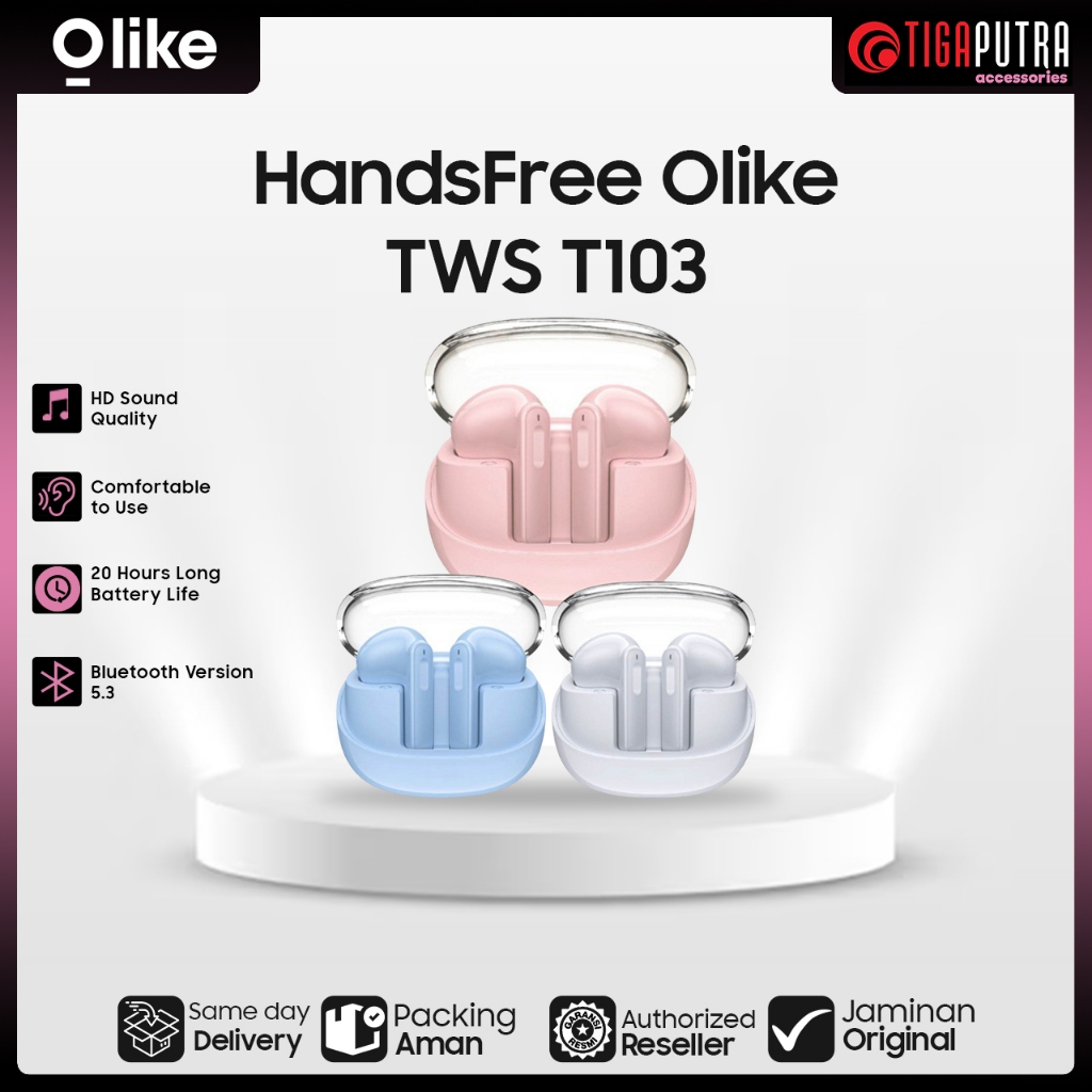 Jual OLIKE TWS T103 Headset Bluetooth 5.3 | Shopee Indonesia