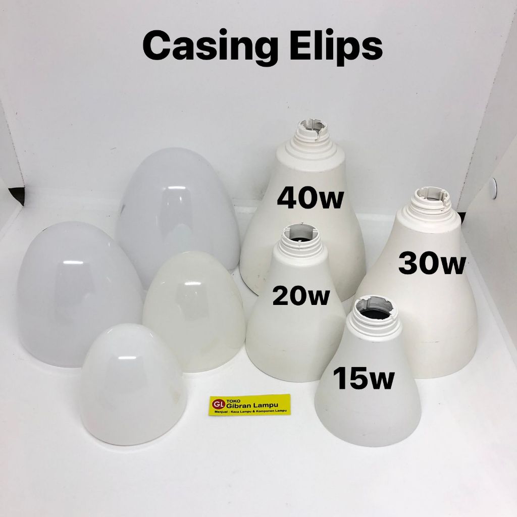 Jual Casing LED Elipse BM - Cover Lampu LED Model Elips Besar | Shopee ...