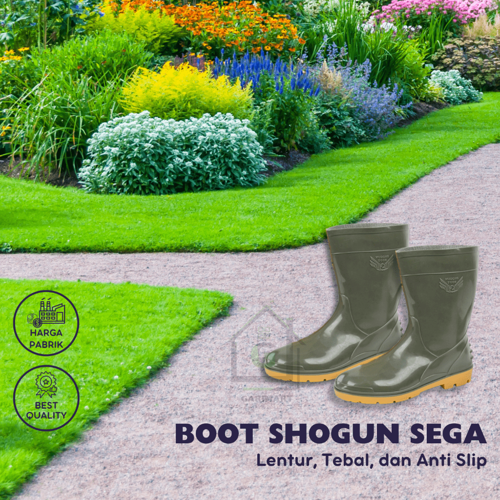 Jual Sepatu Boot Shogun Sega Boot Karet Pendek | Shopee Indonesia