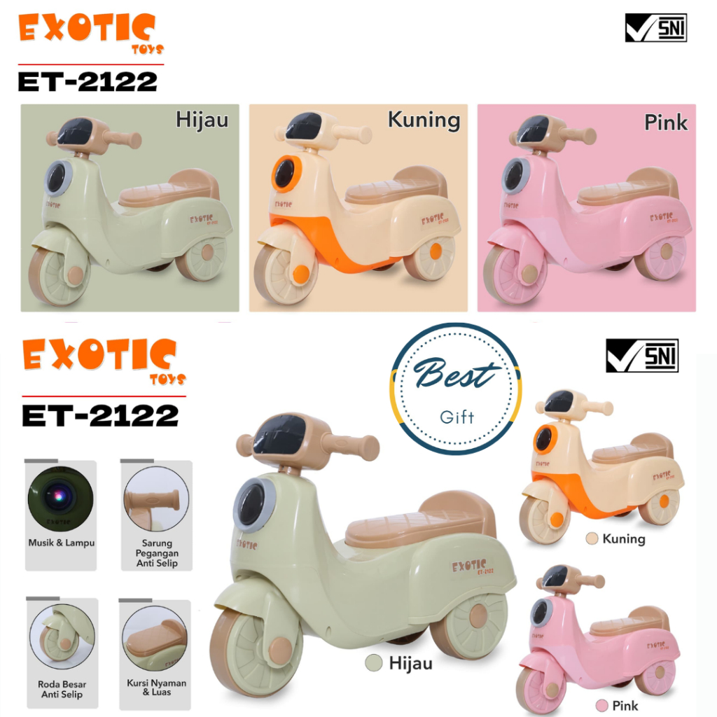 Jual RIDE ON MOTOR KEREN EXOTIC ET-2122 MODEL TERBARU KEREN // F-105 ...