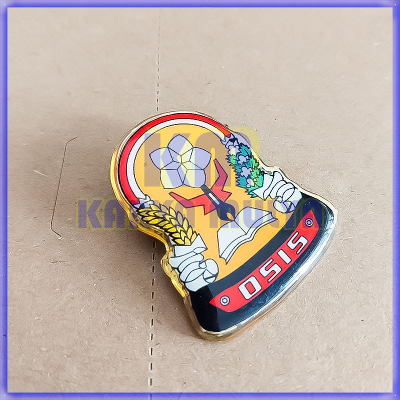 Jual Pin Lencana Logo Osis Sekolah Lapis Fiber Kuningan - Pin Bros Logo ...