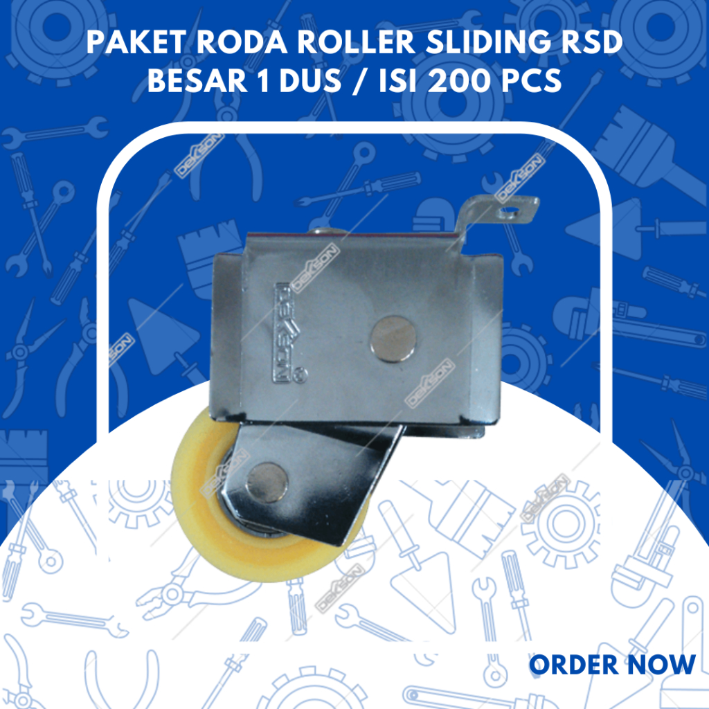 Jual PAKET RODA ROLLER SLIDING RSD BESAR 1 DUS / ISI 200 PCS | Shopee ...