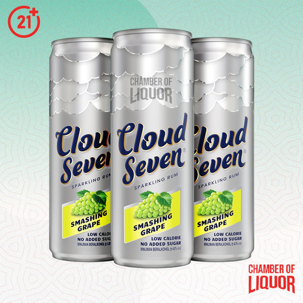 Jual Cloud Seven Smashing Grape Sparkling Rum 350ml | Shopee Indonesia