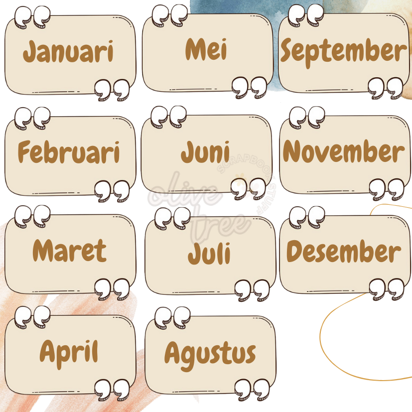 Jual Sticker Bulan Month Setahun Menabung Pemula Bulanan SET | Shopee ...