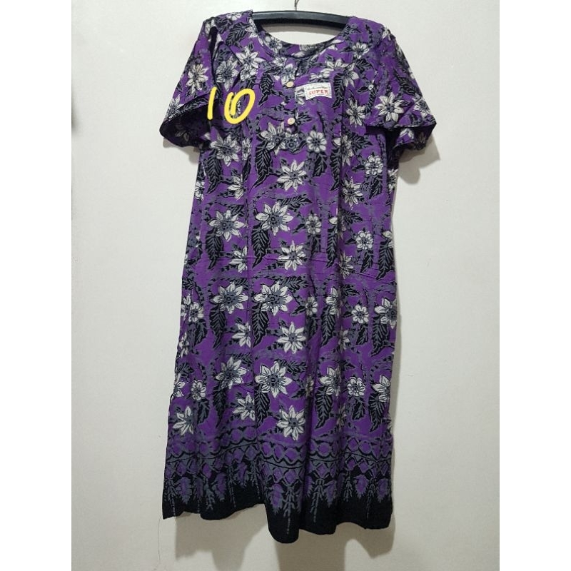 Jual YULI - DASTER KENCANA UNGU CETAK 46 JUMBO LD 140 PB 110 CM BATIK ...