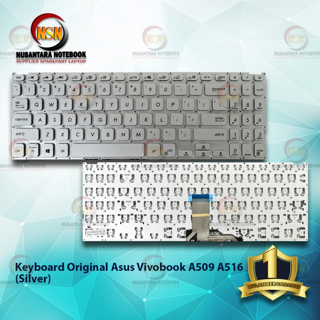 Jual Keyboard Laptop Original Laptop Asus Vivobook 15 A509 A516 (Silver ...