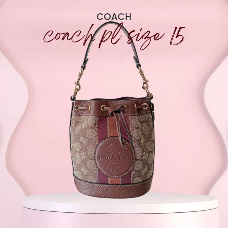 Jual Tas Wanita preeloved Coach Mini Dempsey Bucket Bag In Signature ...