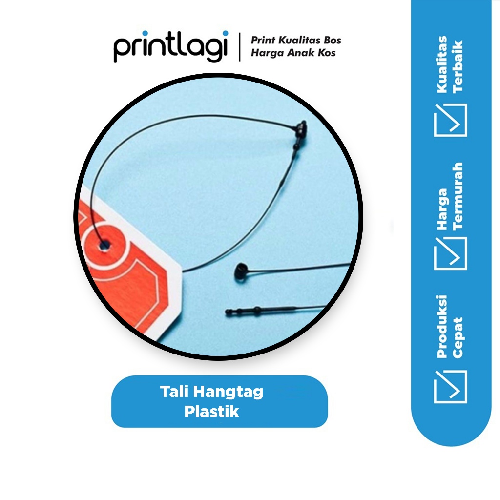 Jual HANG TAG PLASTIK LOCK STRING PIN / Tali Hangtag Plastik / Tali ...