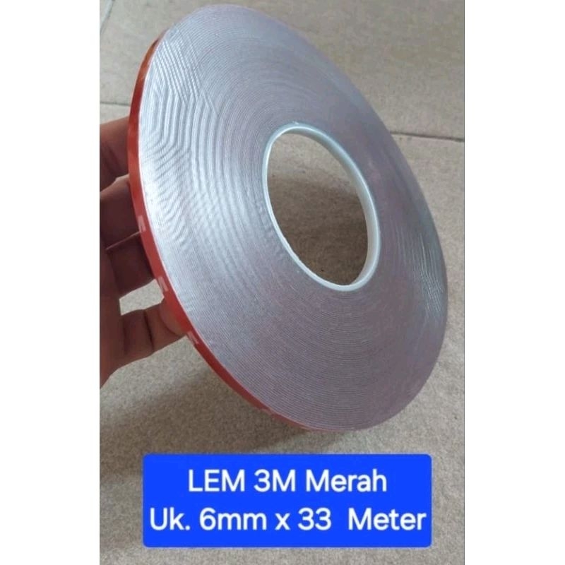 Jual LEM DOUBLE TAPE 3M UKURAN 6MM/8MM X 30MTR | Shopee Indonesia