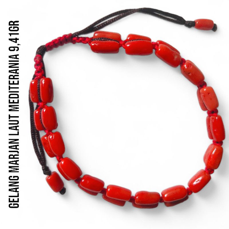 Jual Gelang Marjan Tabung Natural Red Coral Mediterania Corallium ...