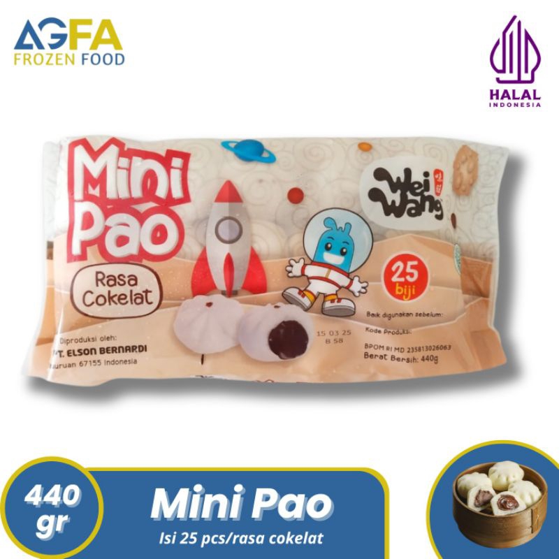 Jual WEI WANG MINI PAO / WEI WANG COKLAT / WEI WANG KACANG HIJAU / WEI ...