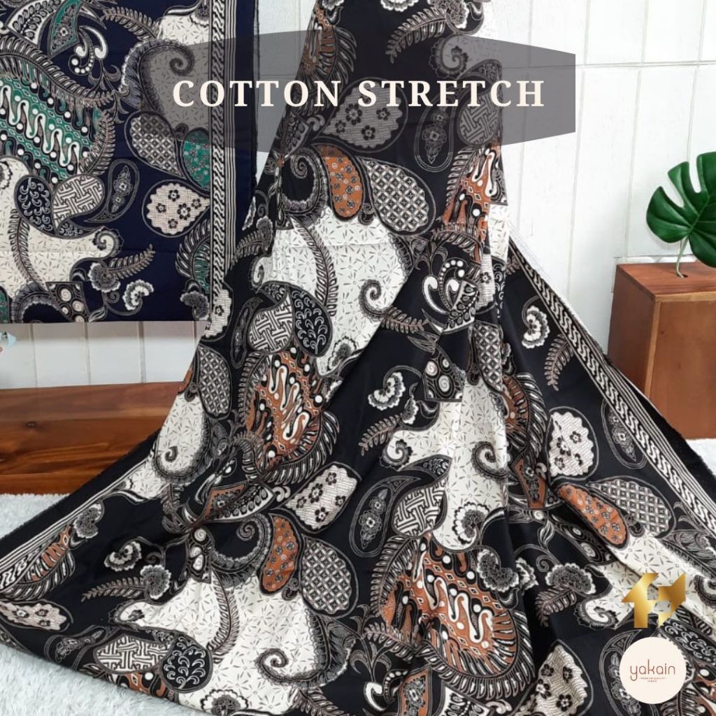 Jual Kain Batik Katun / Cotton Stretch FAMAS - Batik Pulau Paisley ...
