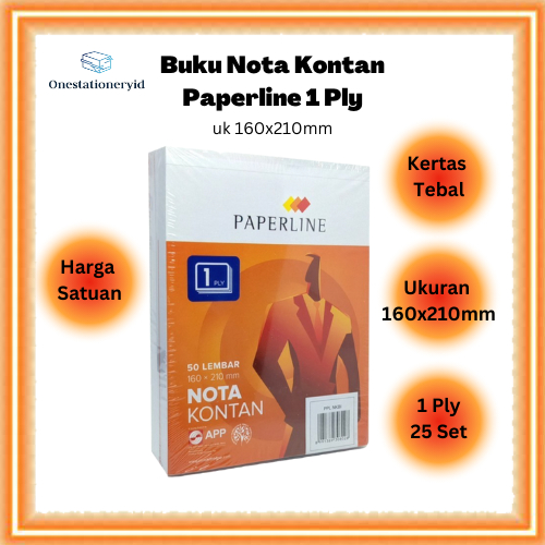 Jual Kertas Buku Catatan Nota Kontan Paperline Besar Uk 160 x 210mm 1 ...