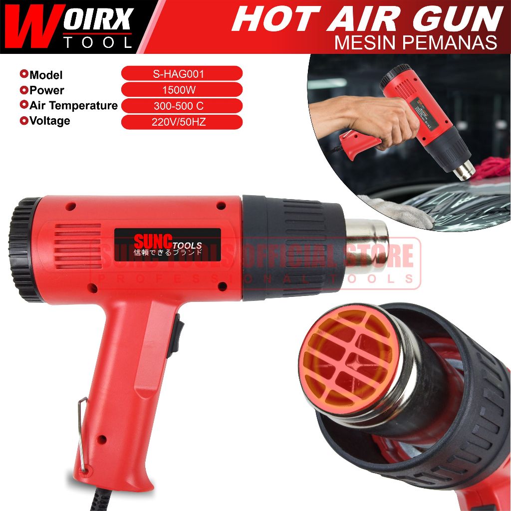 Jual SUNC TOOLS Mesin Pemanas Hot Air Gun Heat Gun Pistol Pemanas | Shopee Indonesia