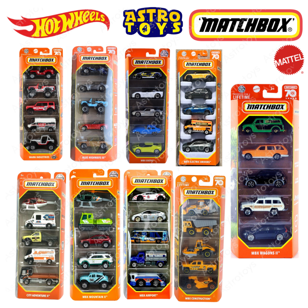 Jual Matchbox Gift Pack 5 cars Isi 5 - Diecast Mobil Sedan & Jeep Metal ...