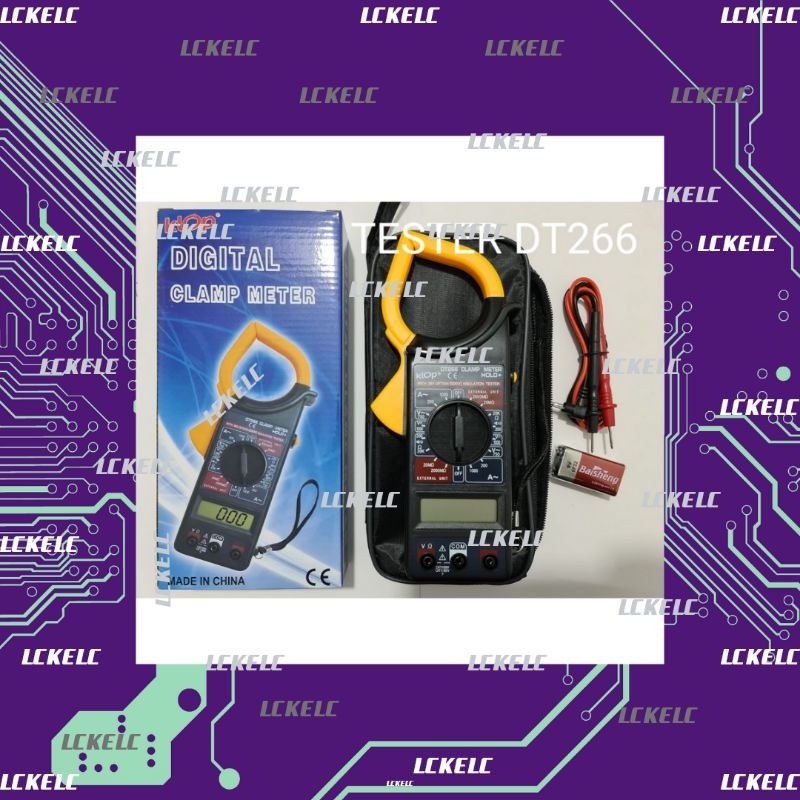 Jual DIGITAL CLAMP METER / TANG AMPERE KLOP DT-266 | Shopee Indonesia