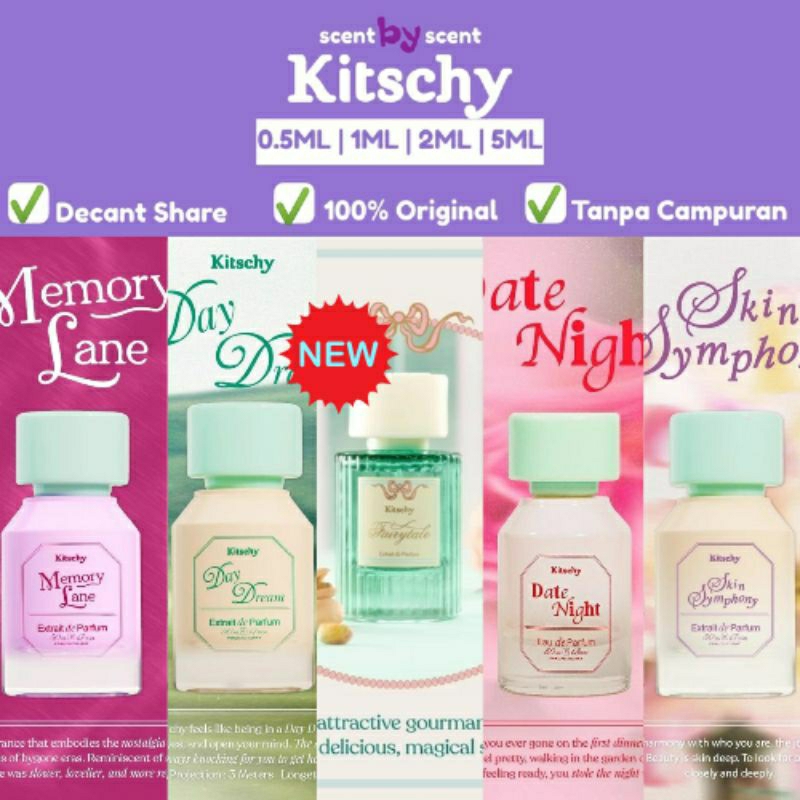 Jual (decant) KITSCHY FEELS FAIRYTALE SKIN SYMPHONY MEMORY LANE GOLDEN ...