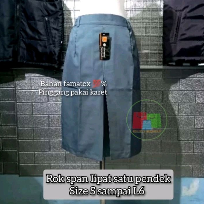 Jual ROK SEPAN BLAH SATU SERAGAM SEKOLAH SMA PENDEK KARET SIZE S-L6/Rok ...