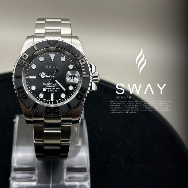 Jual Seiko Submariner Mod Black YM Bezel NH35 Automatic Sapphire 40mm | Shopee Indonesia