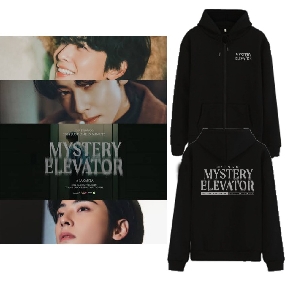 Jual Zipper astro Cha Eun Woo Drakor Mystery Elevator | Shopee Indonesia
