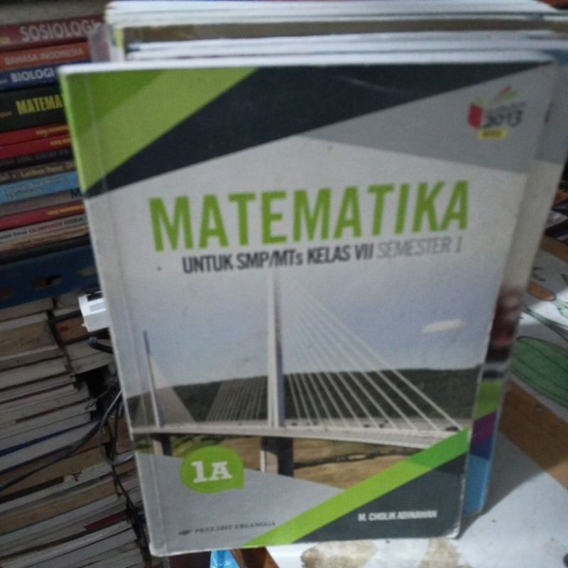 Jual buku matematika smp kelas 7 /VII/1 semester 1 penerbit erlangga ...
