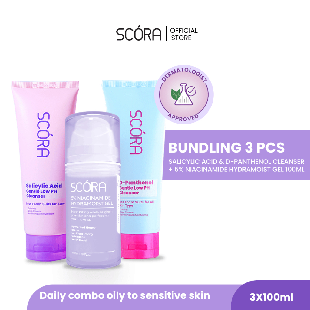 Jual [Skin Type Kombinasi] SCORA 5% Niacinamide Hydramoist Gel 100ml ...