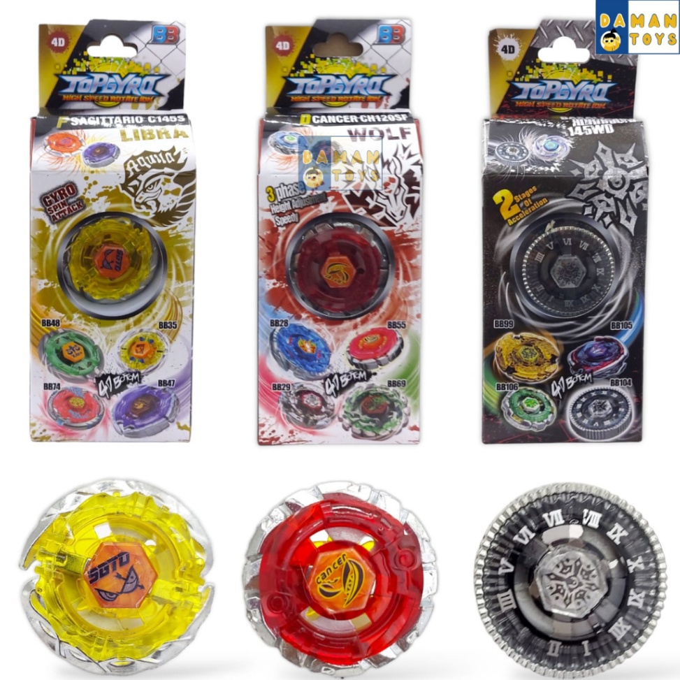 Jual Mainan Gangsing Beyblade Launcher Metal Fusion Fight Master 4D ...