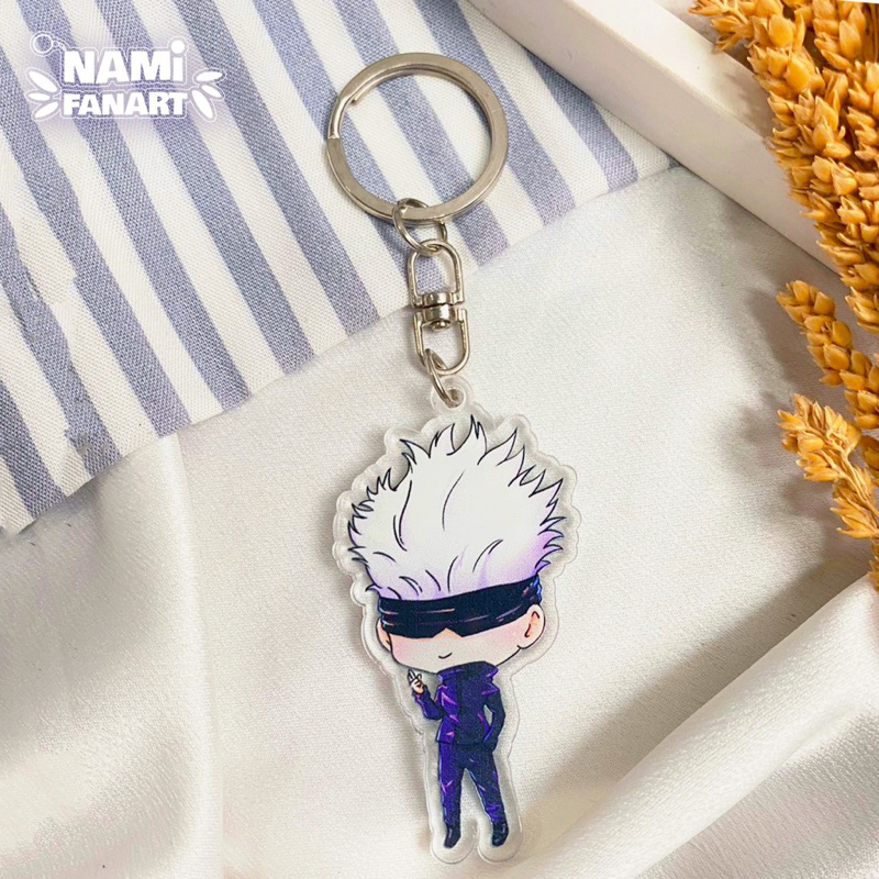 Jual Jujutsu Kaisen Gojo Satoru Gantungan Kunci Keychain Anime ...