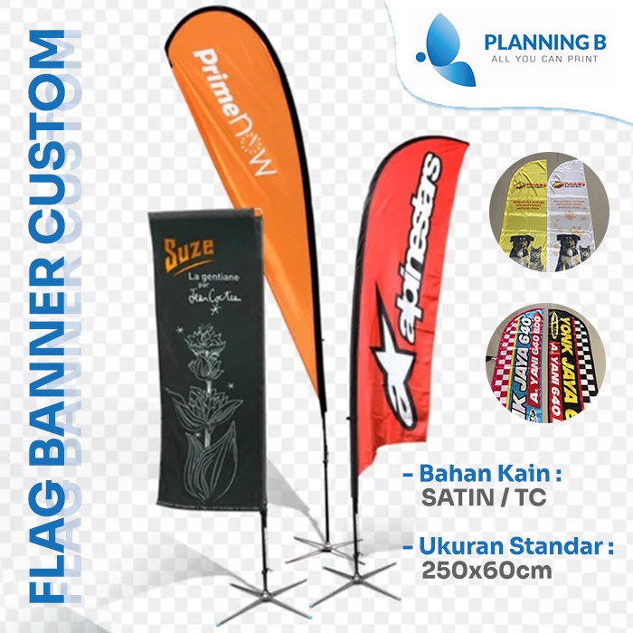 Jual Cetak / Print Flag Banner / Flying Banner Custom | Shopee Indonesia