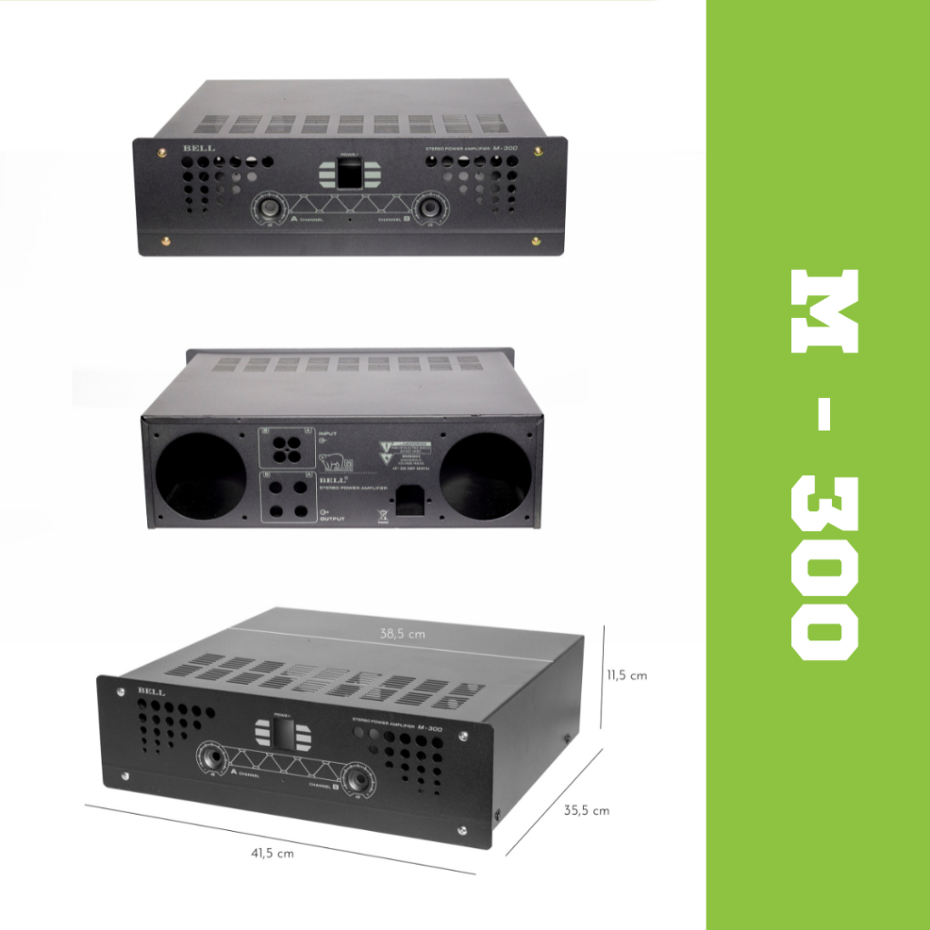 Jual Box Power Amplifier M-300 M 300 BELL Casing Kosongan 10A 10 A ...