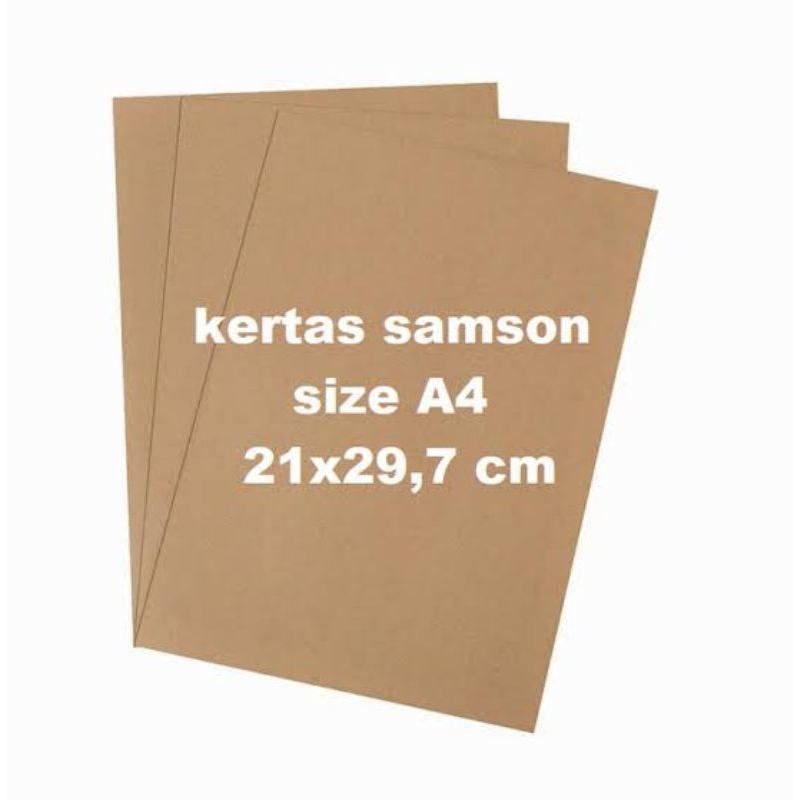 Jual KERTAS SAMSONS A4/KERTAS KRAFT/KERTAS COKLAT/KERTAS PACKING/KERTAS ...