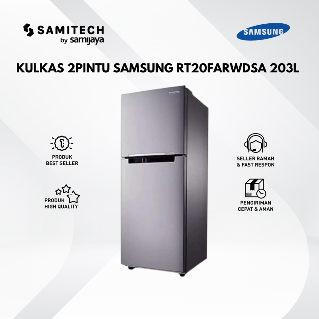 Jual KULKAS 2D SAMSUNG RT20FARWDSA/SE RT20FARWDSA 203L INVERTER ...