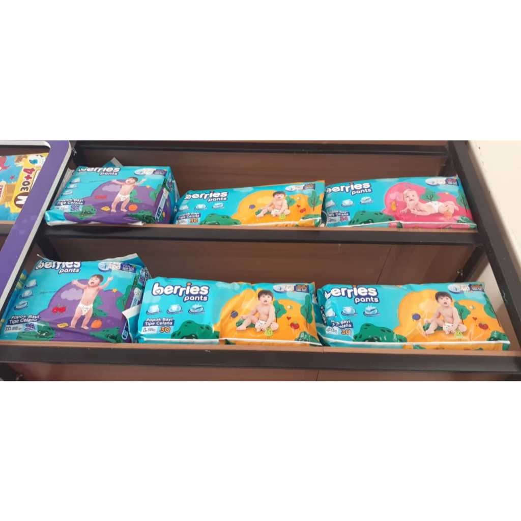 Jual Berries pants diaper ukuran M 34 pcs,L 30 pcs, XL 26 pcs | Shopee ...