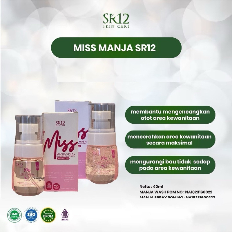 Jual PAKET MISS MANJA SPRAY & WASH SR12 / MANJA SPRAY SR12 / MANJAKANI ...