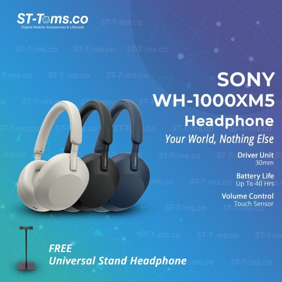 Jual Sony WH1000XM5 WH-1000XM5 / WH-1000 XM5 Headphone Wireless With ...
