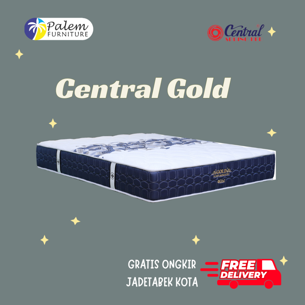 Jual SPRINGBED CENTRAL TIPE GOLD MATRASS ONLY & FULL SET | Shopee Indonesia