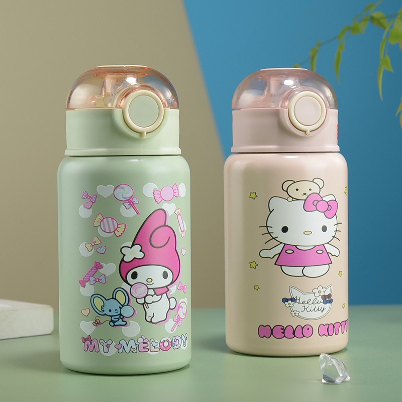 Jual Botol Minum STAINLESS Anak KUROMI 500ML Sedotan 4002 | Shopee ...