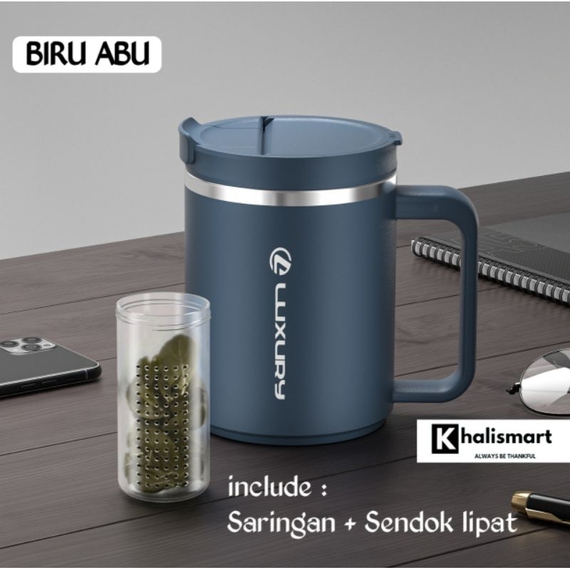 Jual [ COD ] Tumbler Mug Coffee MUG DOUBLE LAYER GELAS STAINLESS MUG ...