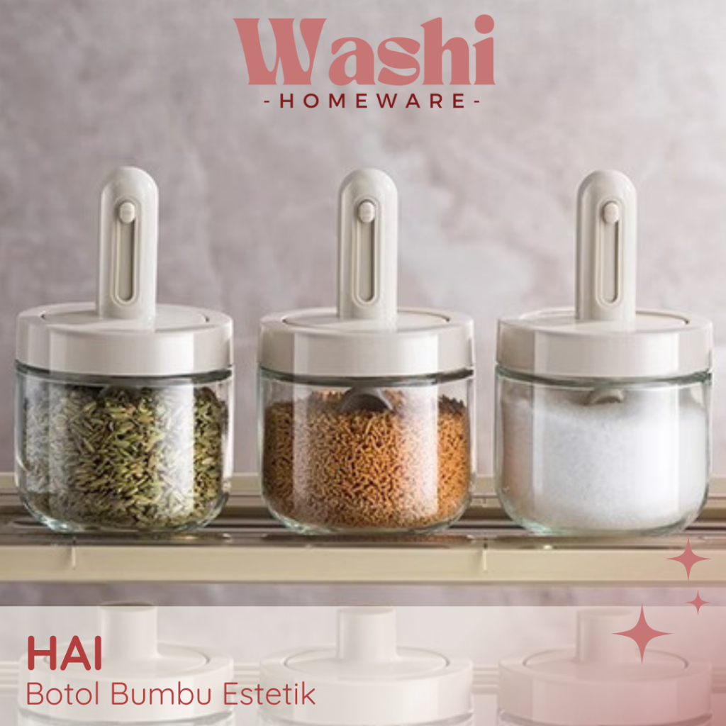 Jual WASHI - HAI Toples Garam Dan Lada Tutup Sendok Wadah Salt Pepper ...