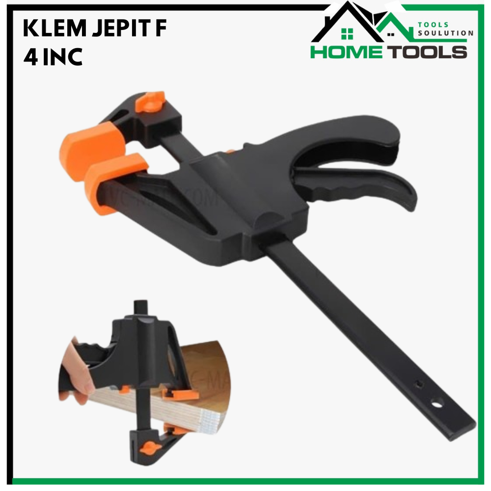 Jual Klem Kayu Catok 4 Inch Clamp Model F DIY Wordworking Penjepit ...