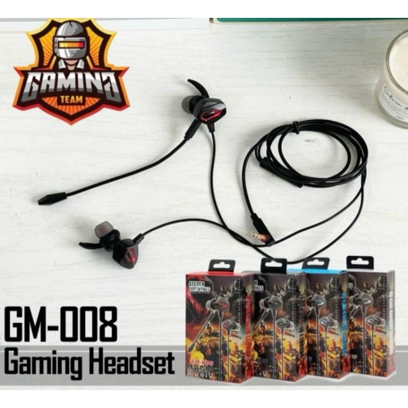 Jual Headset Earphone Gaming PUBG XG-220 GM - 008 Suara Dual Bass ...