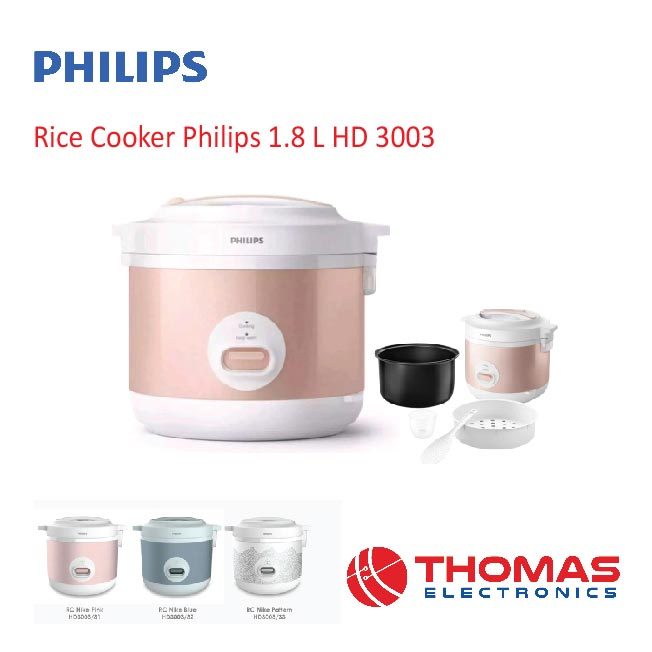 Jual Rice Cooker Philips 1.8 L HD3003 HD 3003 31 32 33 Garansi Resmi ...