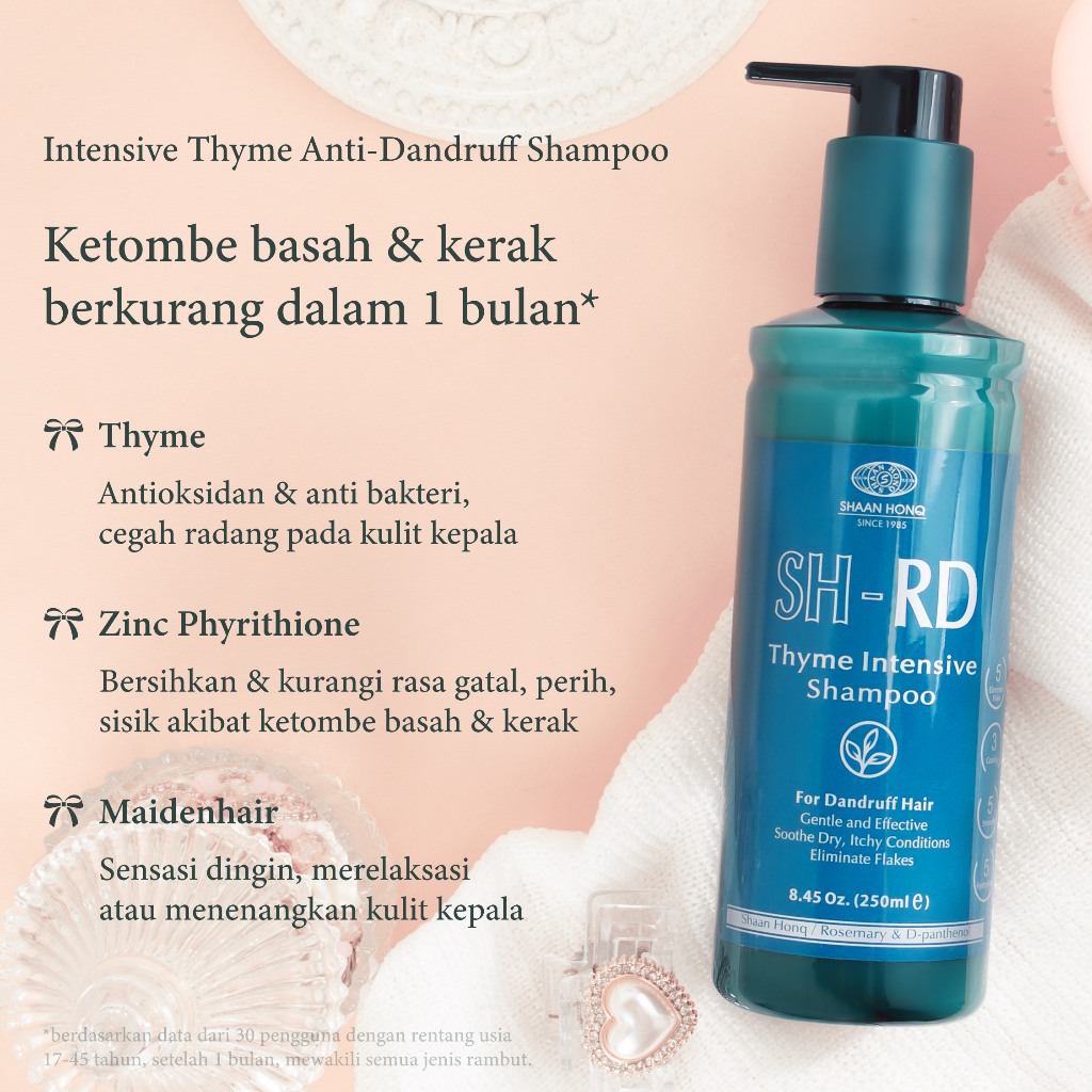 Jual SHRD | Thyme Shampoo | Shampoo anti ketombe | Perawatan Rambut ...