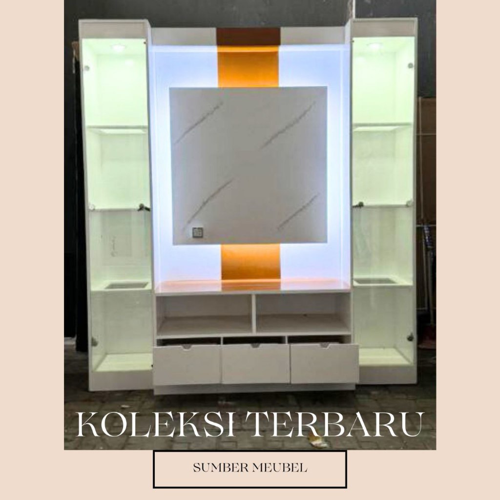 Jual SKETSEL LEMARI TV HPL BACKDROP TV | Shopee Indonesia