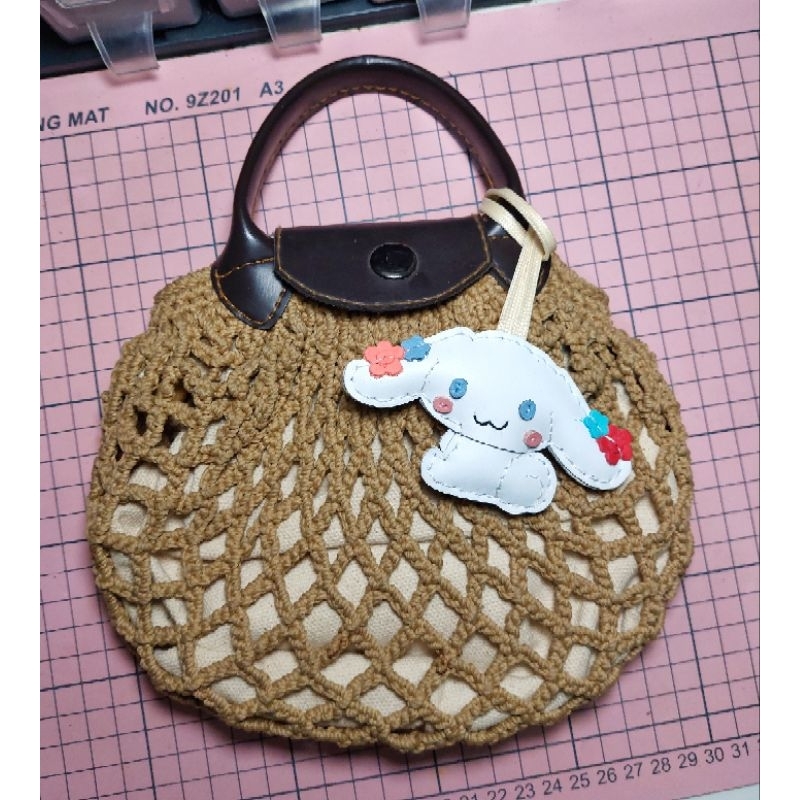 Jual Handmade Leather Bag Charm Cinnamoroll | Shopee Indonesia