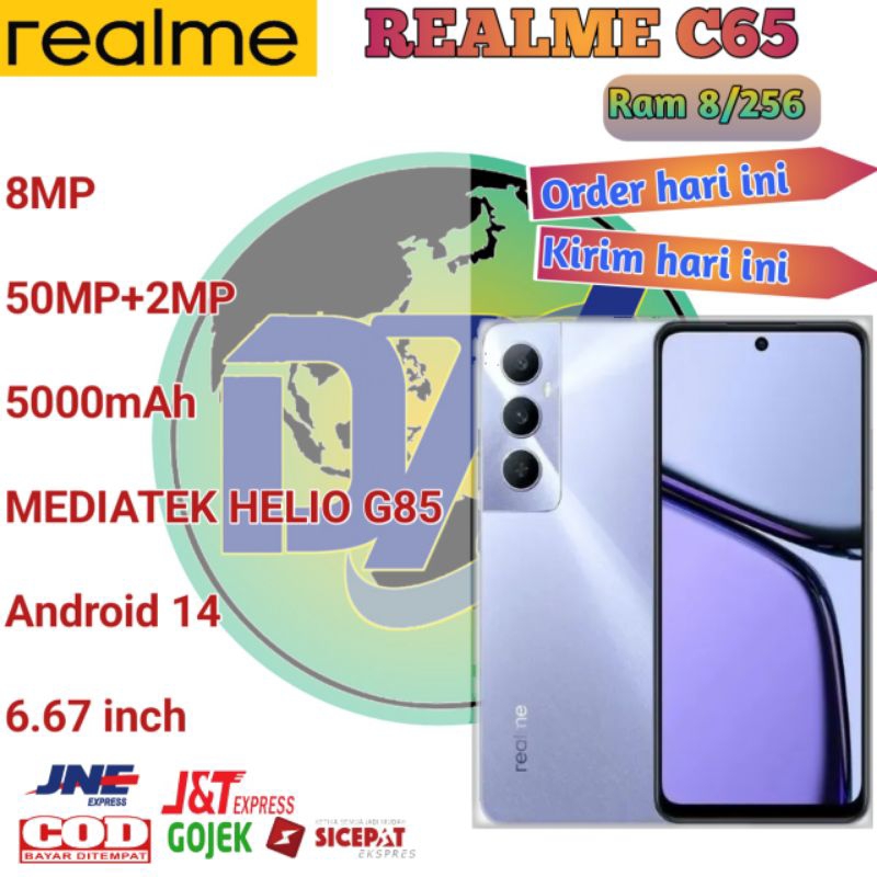 Jual REALME C65 8/256 GB GARANSI RESMI REALME INDONESIA 100%ORIGINAL ...
