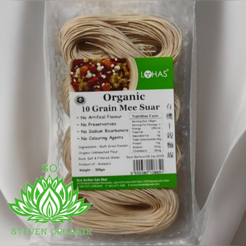 Jual Organic 10 Grain Mee Suar Lohas/ MiSua/ Mie Sua 300 gr | Shopee ...