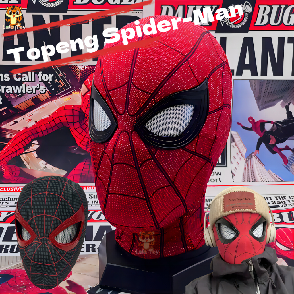 Jual Lele Toys 1:1 Topeng Spider-Man Topeng yang sama dengan milik ...